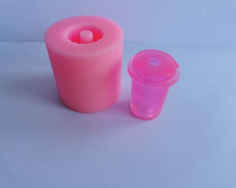 Round Straw Topper Silicone Mold for Personalization Straw - Etsy