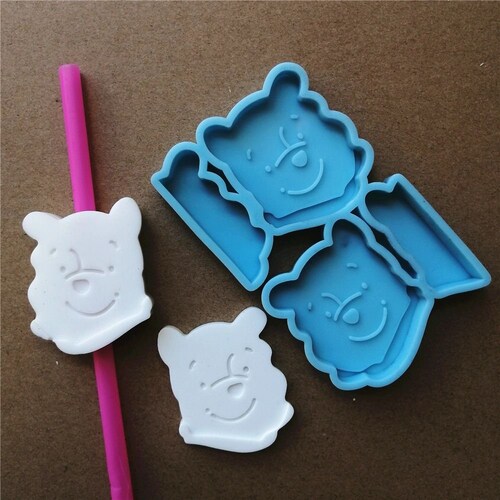 Round Straw Topper Silicone Mold for Personalization Straw - Etsy