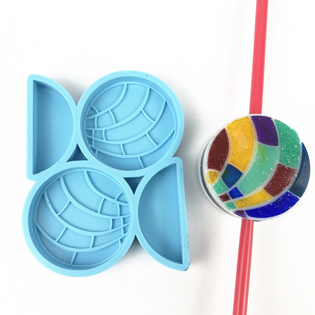 Volley Ball Straw Topper Silicone Mold - Etsy