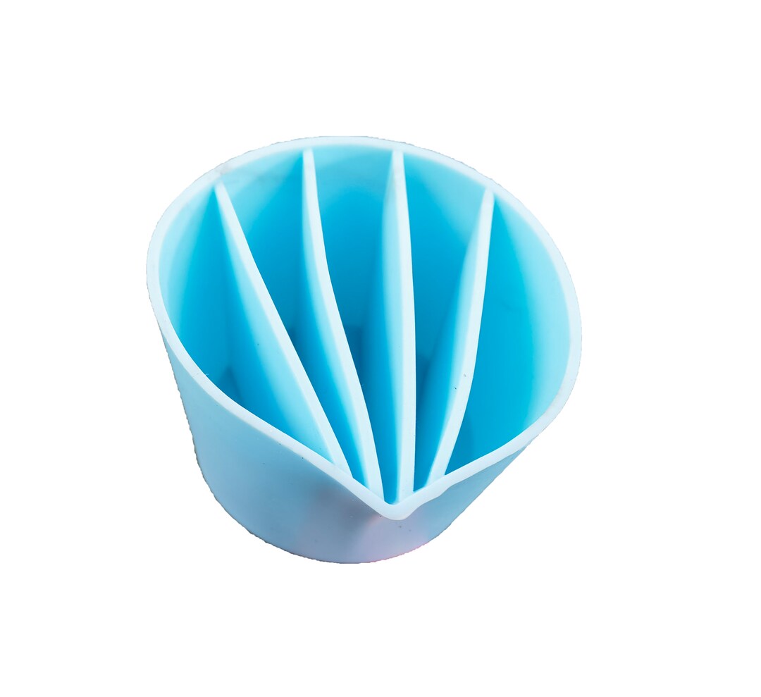 5 Chamber Split Cup for Paint Pouring Reusable Silicone Split Cup High ...