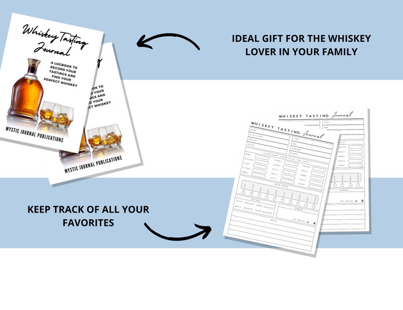 Whiskey Tasting Journal: A Logbook to Record Your Tastings and - Etsy