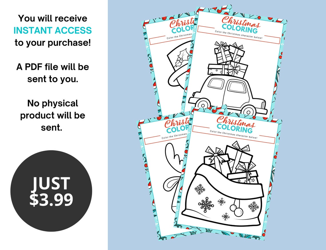 Kid's Christmas Activity Book: Keep Them Busy All Season - Etsy