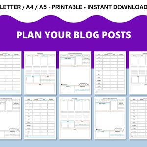 Ultimate Blog Post Planner | Printable | All Stages of Bloggers - Etsy