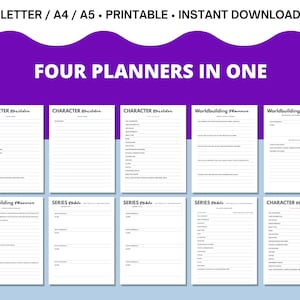 Printable Author's Ultimate Bundle Get 4 Journals in 1 for Plotting ...