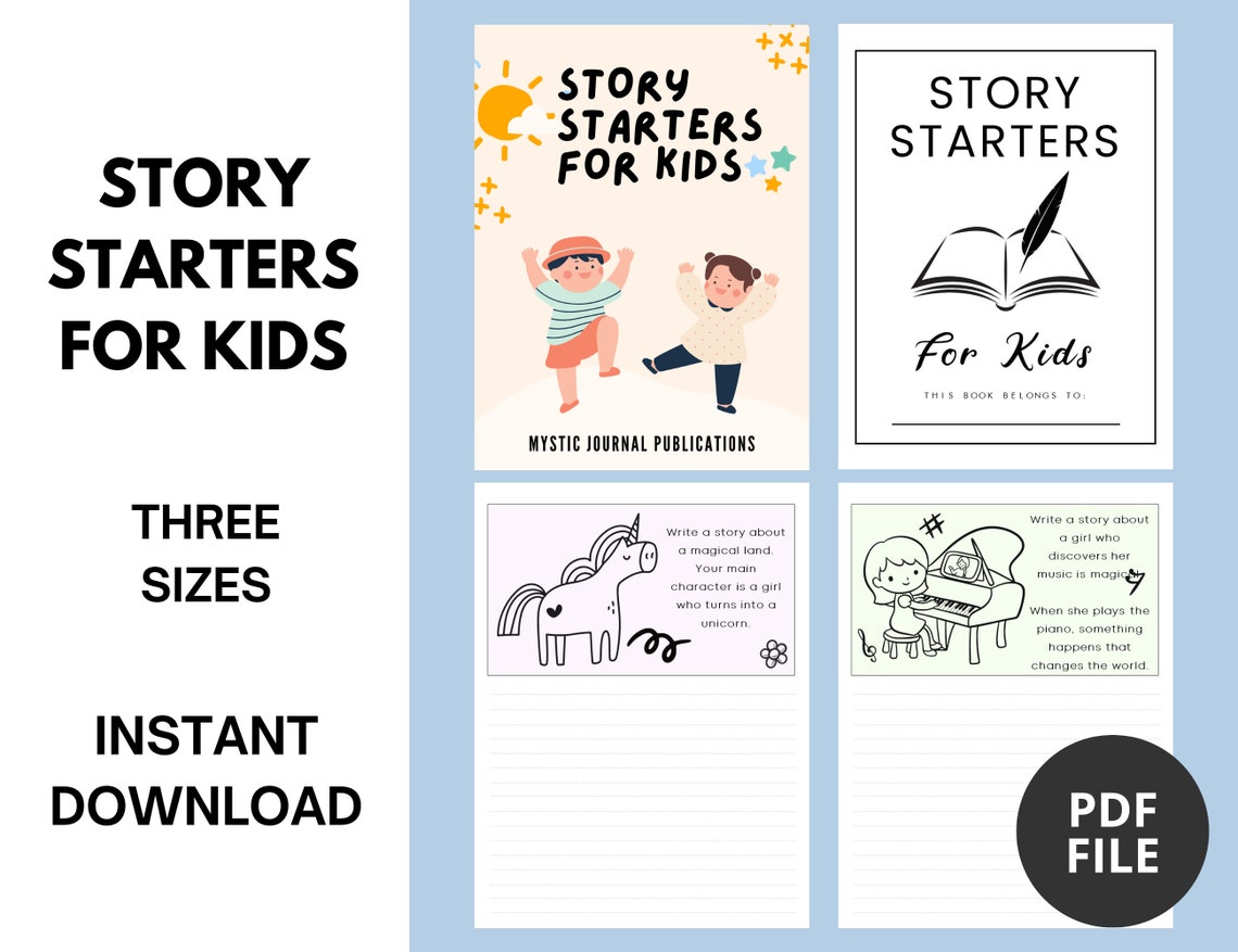 Printable Story Starters for Kids Funny and Creative Writing - Etsy
