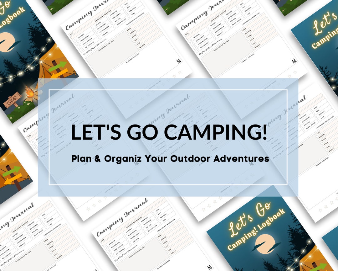 Let's Go Camping! Printable Camping Journal - Plan, Organize, and ...