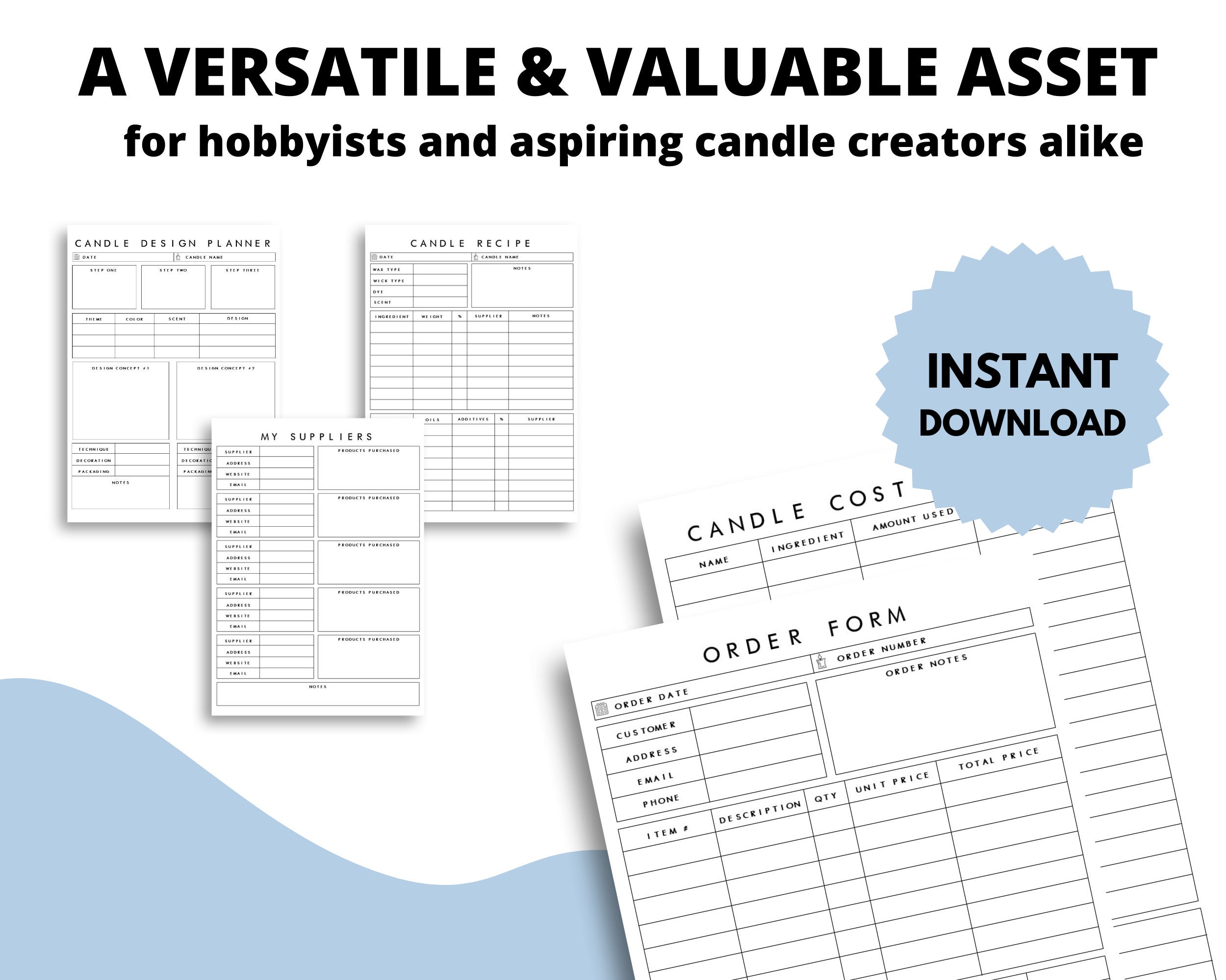 Let's Make Candles Candle Making Journal Track Creations & Expenses - Etsy