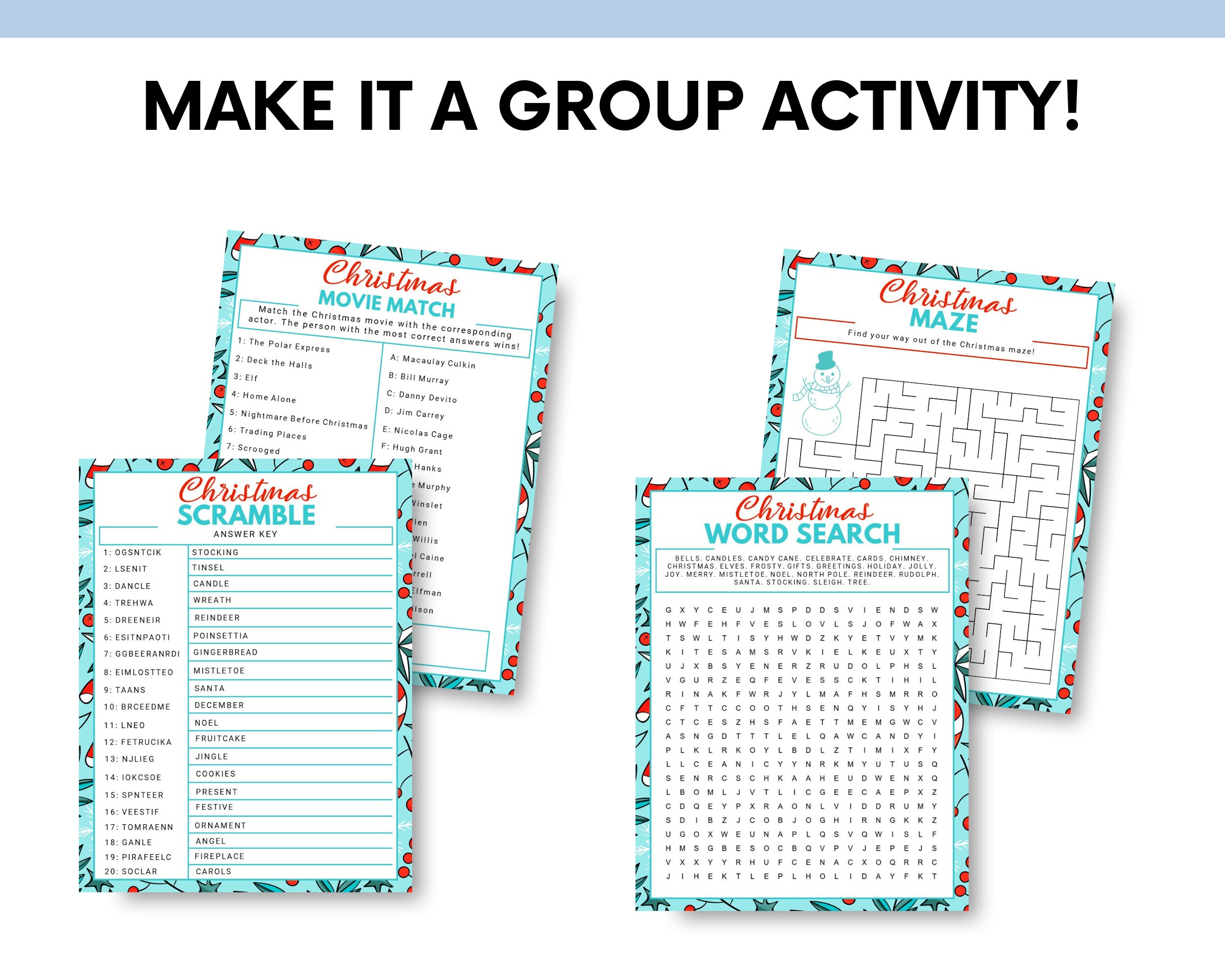 Kid's Christmas Activity Book: Keep Them Busy All Season Long With ...