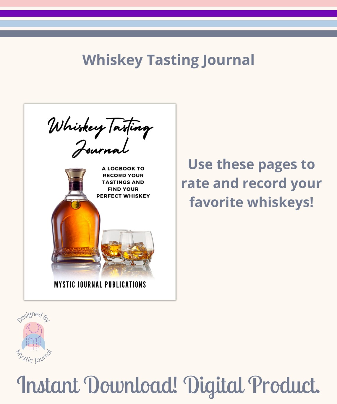 Whiskey Tasting Journal: A Logbook to Record Your Tastings and | Etsy