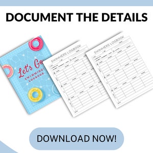 Let's Go Swimming! Printable Logbook | for All Levels of Swimmers - Etsy