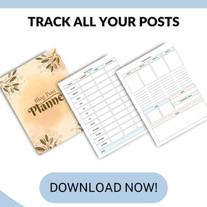Ultimate Blog Post Planner | Printable | All Stages of Bloggers - Etsy