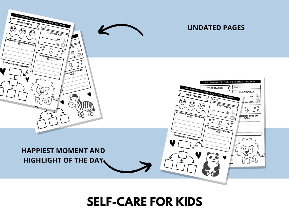 Thoughts and Feelings Journal for Kids: Help Them Communicate - Etsy