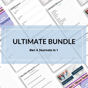 Printable Author's Ultimate Bundle Get 4 Journals in 1 for Plotting ...
