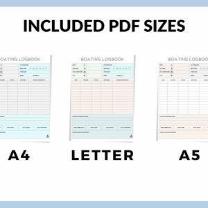 Let's Go Boating! Printable Boating Logbook | Track Your Adventures on ...