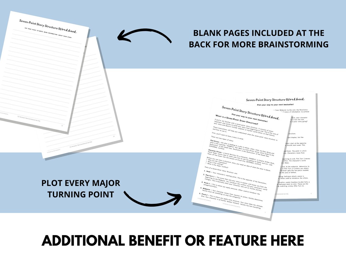Seven-point Story Structure Workbook: A Printable Workbook for - Etsy