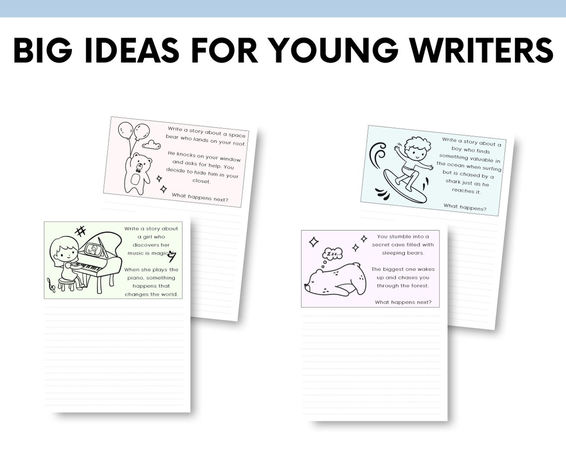 Printable Story Starters for Kids Funny and Creative Writing Prompts ...
