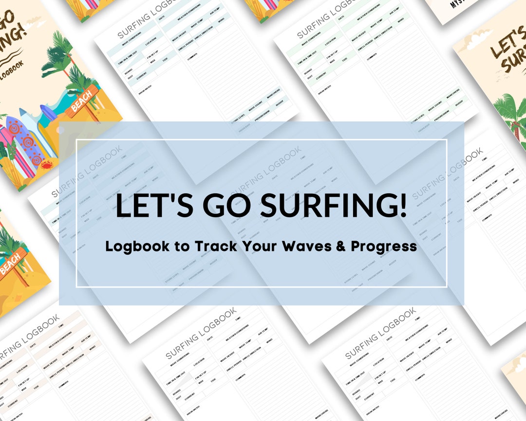 Let's Go Surfing! Track Your Waves & Progress | Printable for All ...