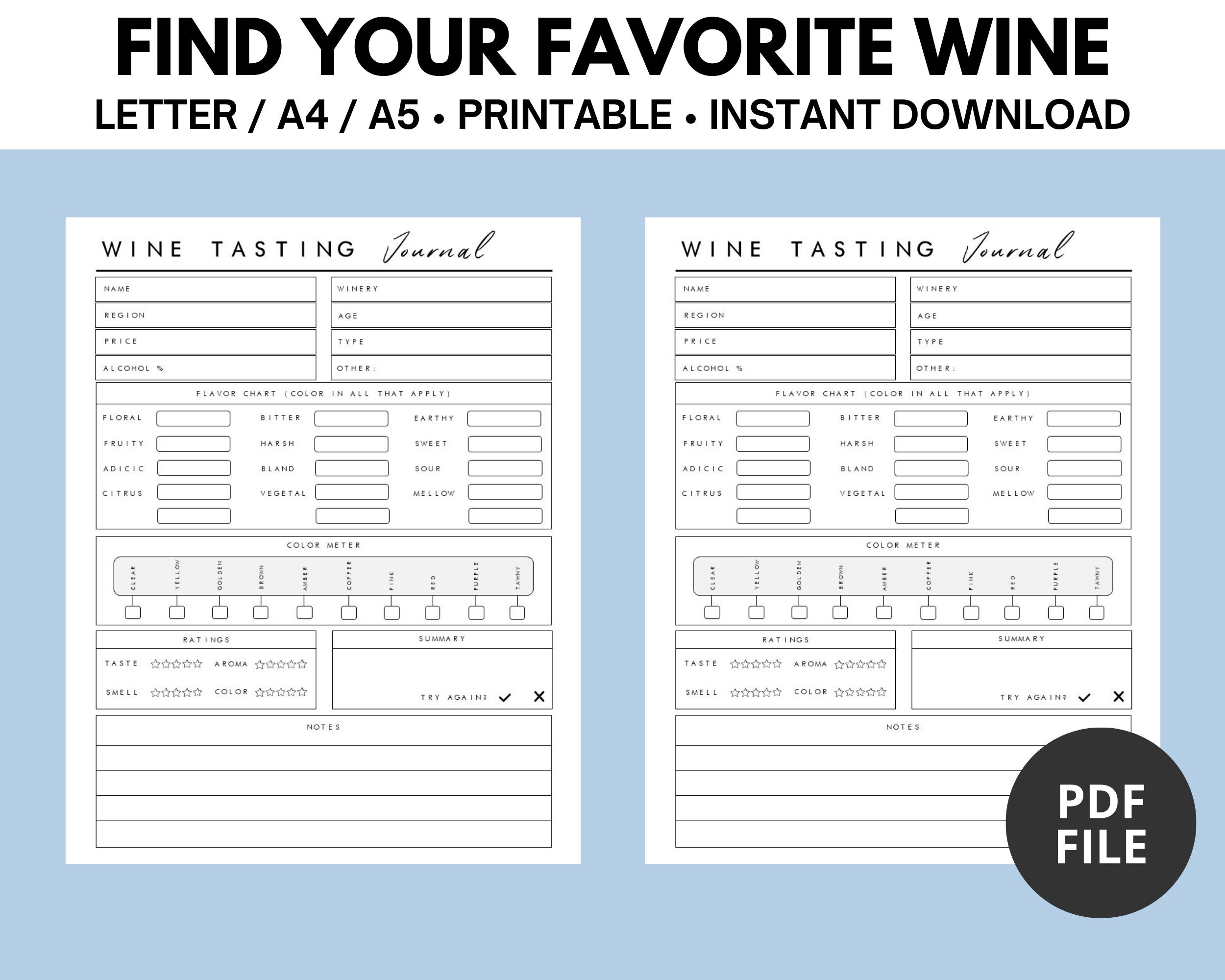 Wine Tasting Logbook: A Logbook to Record Your Tastings and Find Your ...