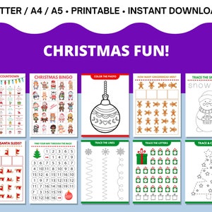 Holiday Activities for Kids: A Fun Printable Christmas and - Etsy