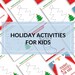 Holiday Activities for Kids: A Fun Printable Christmas and - Etsy