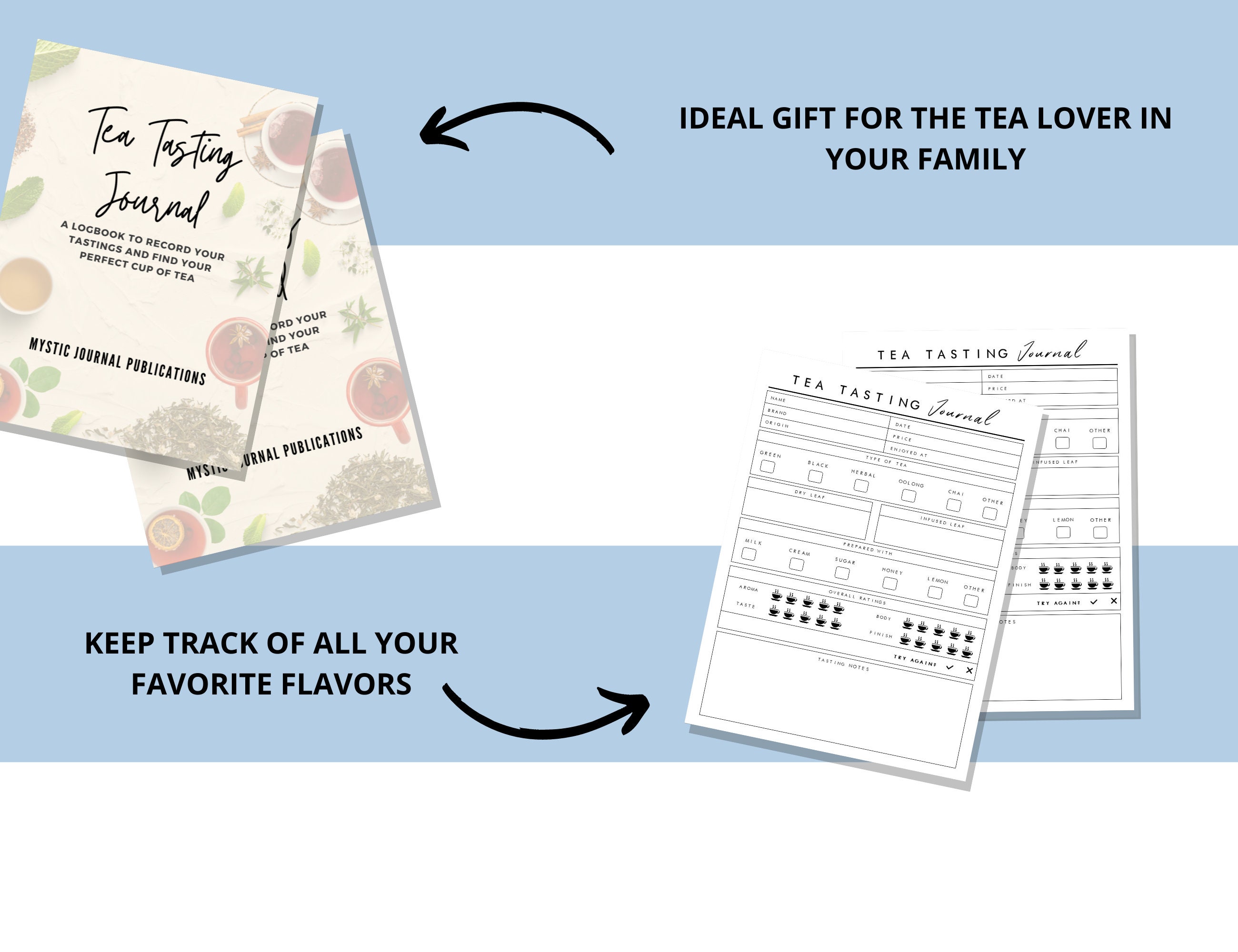 Tea Tasting Journal: A Logbook to Record Your Tastings and - Etsy