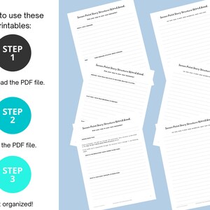 Seven-point Story Structure Workbook: A Printable Workbook for - Etsy