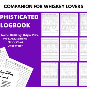 Whiskey Tasting Journal: A Logbook to Record Your Tastings and - Etsy