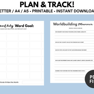 Printable Author's Ultimate Bundle Get 4 Journals in 1 for Plotting ...