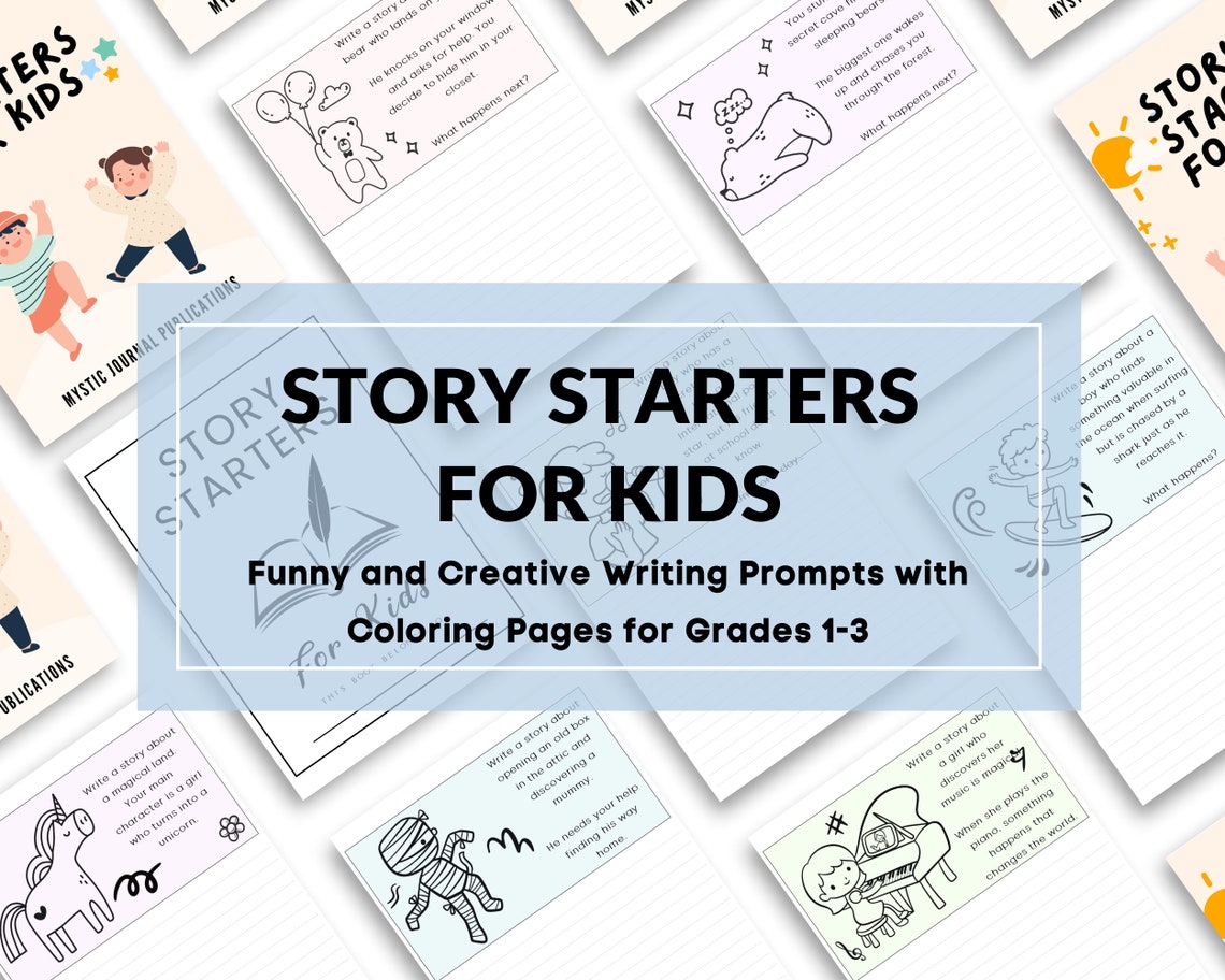 Printable Story Starters for Kids Funny and Creative Writing Prompts ...