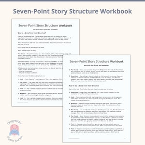 Seven-point Story Structure Workbook: A Printable Workbook for | Etsy