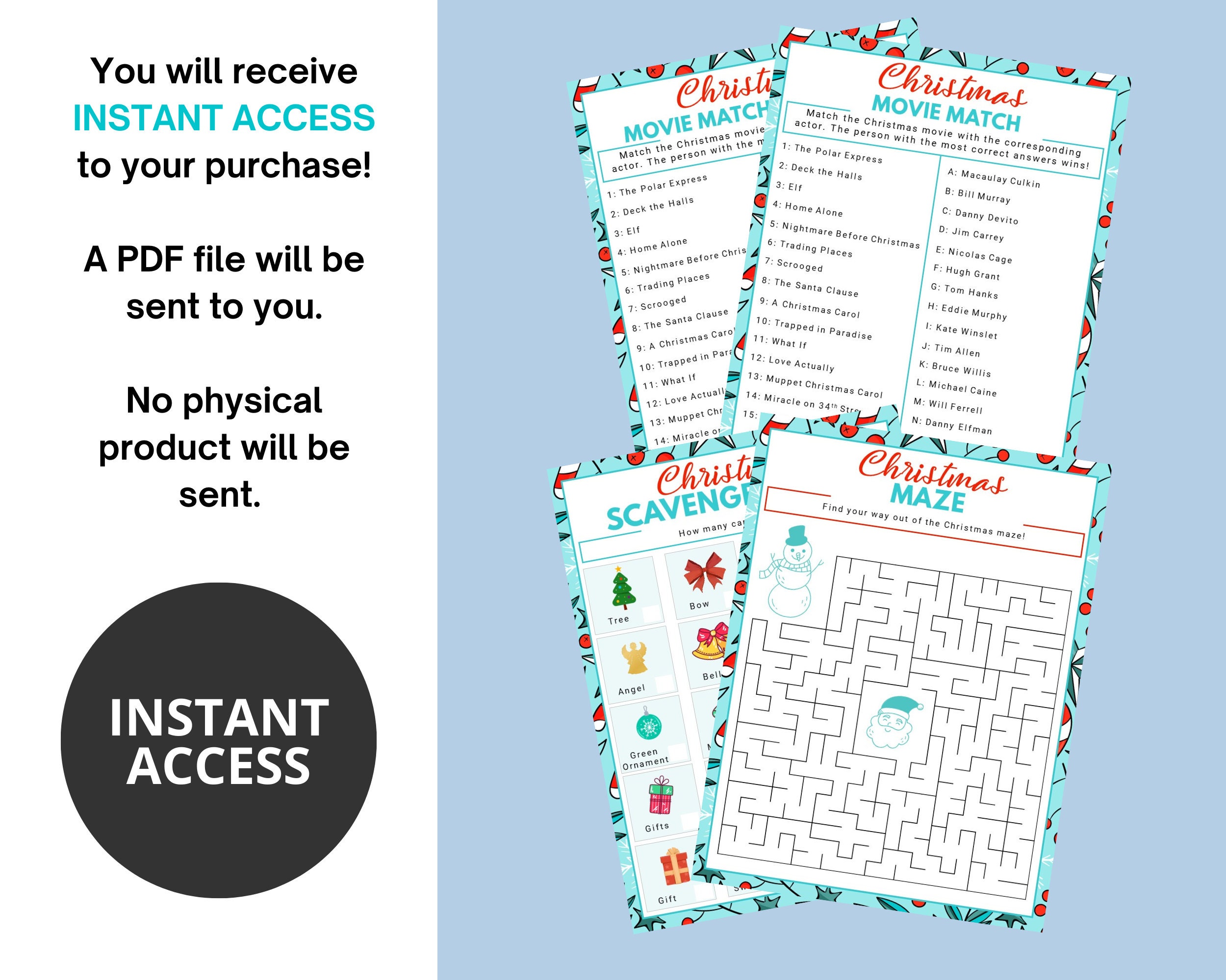 Kid's Christmas Activity Book: Keep Them Busy All Season Long With ...