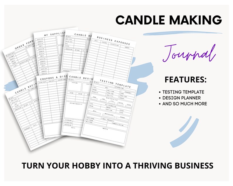 Let's Make Candles! | Candle Making Journal | Track Creations ...
