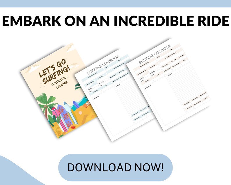 Let's Go Surfing Track Your Waves & Progress Printable for All Levels ...