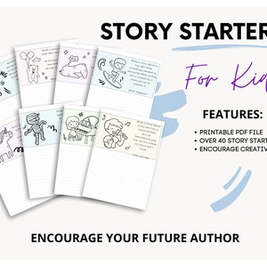 Printable Story Starters for Kids - Funny and Creative Writing Prompts ...