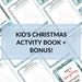 Kid's Christmas Activity Book: Keep Them Busy All Season Long With ...