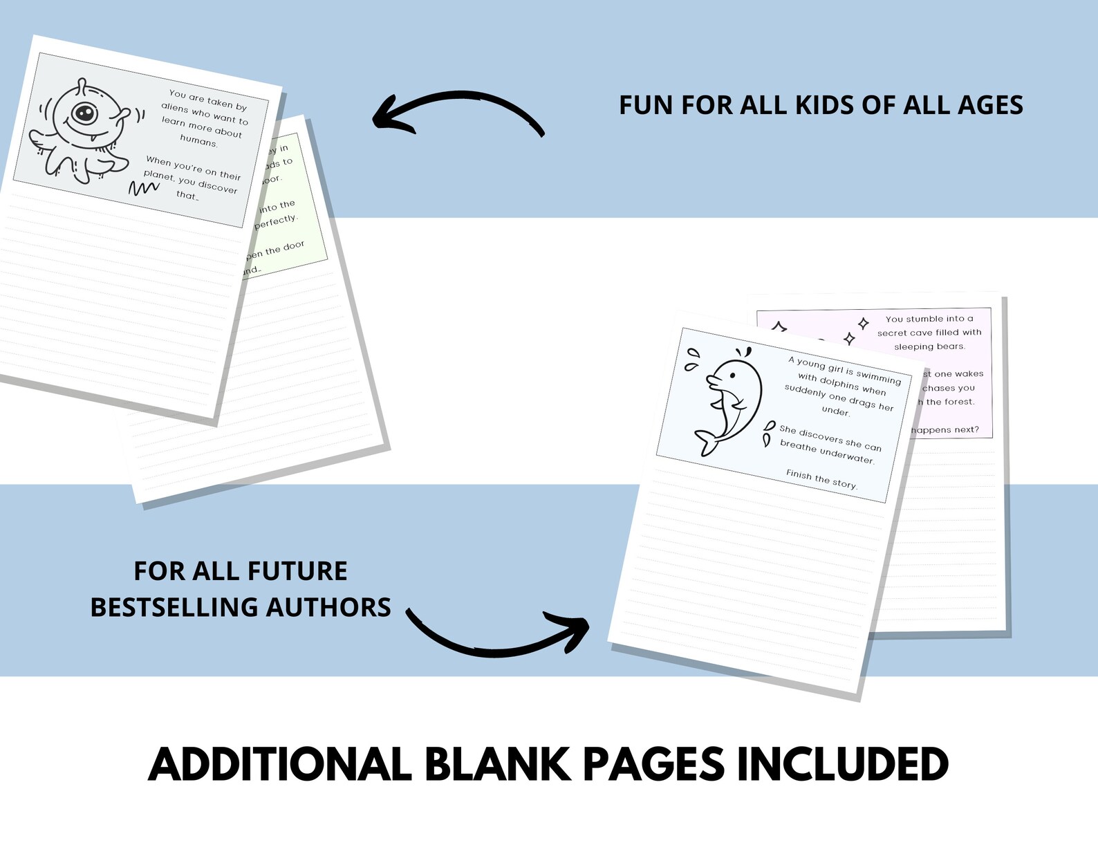 Printable Story Starters for Kids Funny and Creative Writing - Etsy