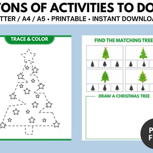 Holiday Activities for Kids: A Fun Printable Christmas and - Etsy