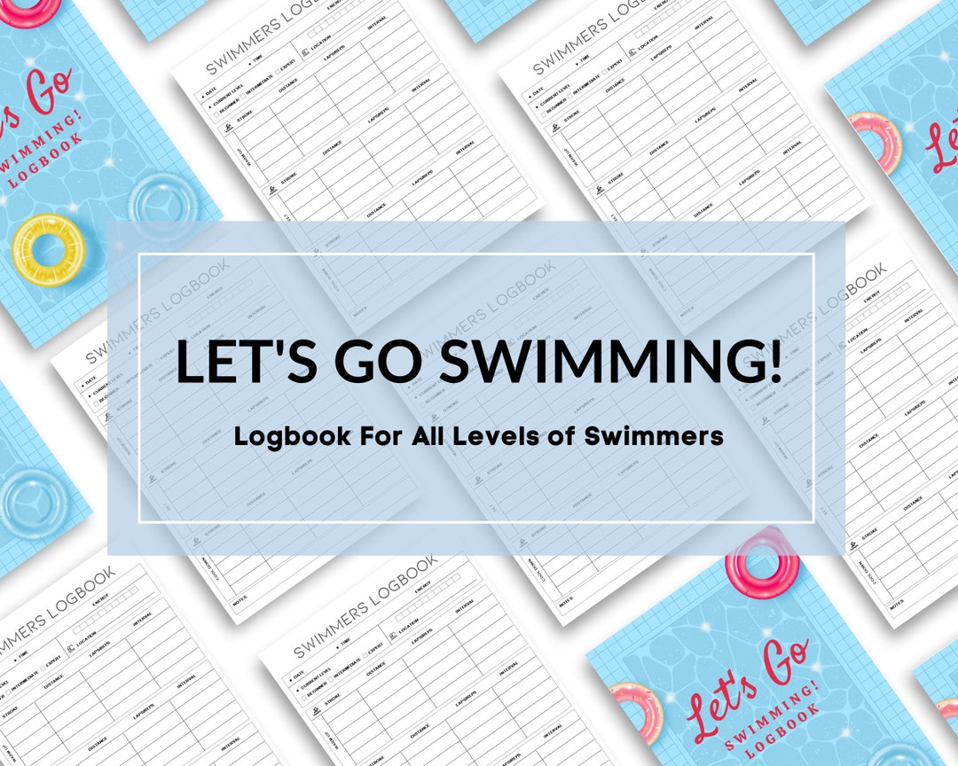 Let's Go Swimming! Printable Logbook | for All Levels of Swimmers - Etsy UK