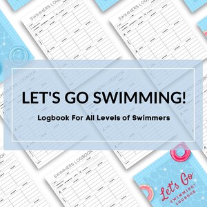 Let's Go Swimming! Printable Logbook | for All Levels of Swimmers - Etsy