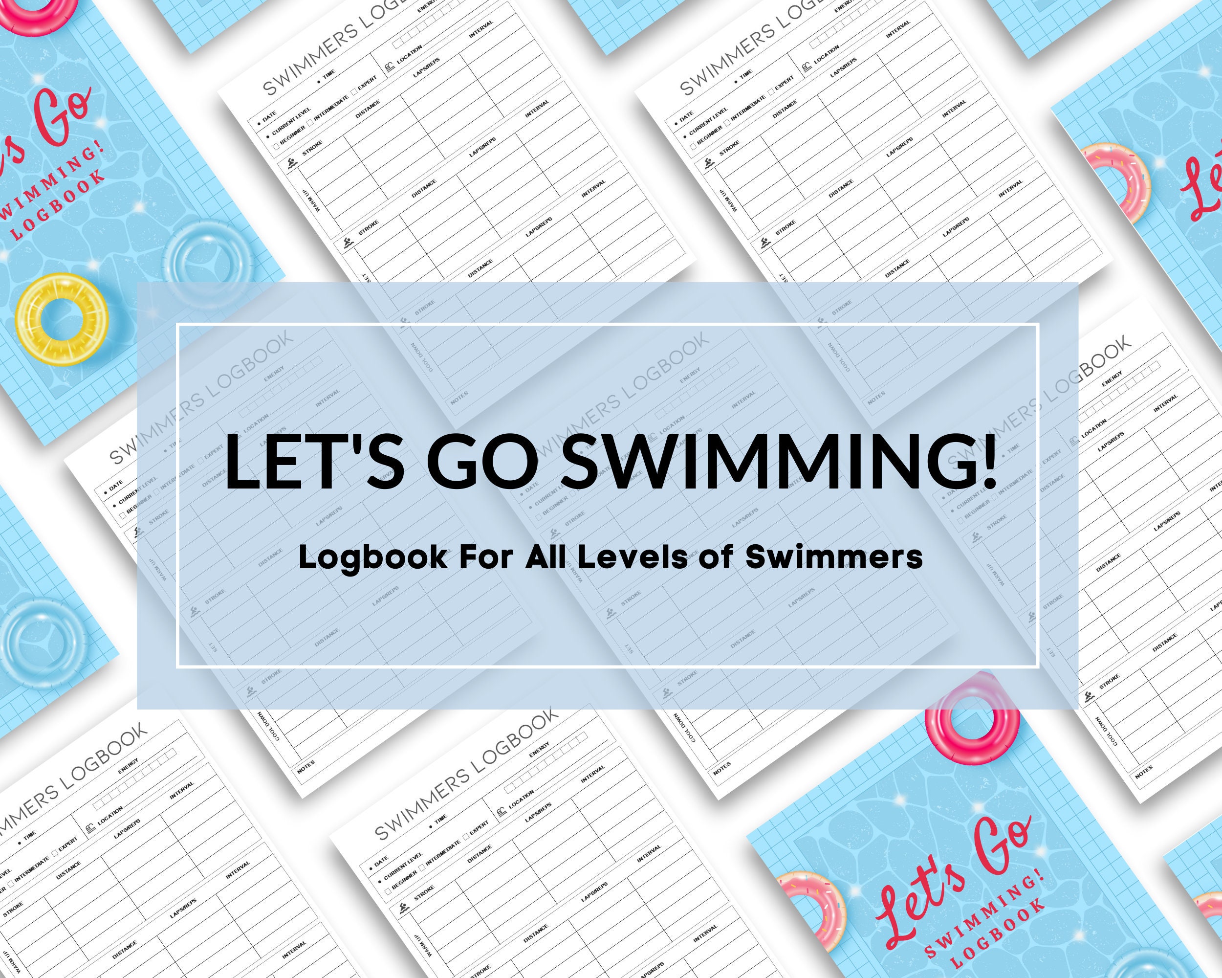 Let's Go Swimming! Printable Logbook | for All Levels of Swimmers - Etsy