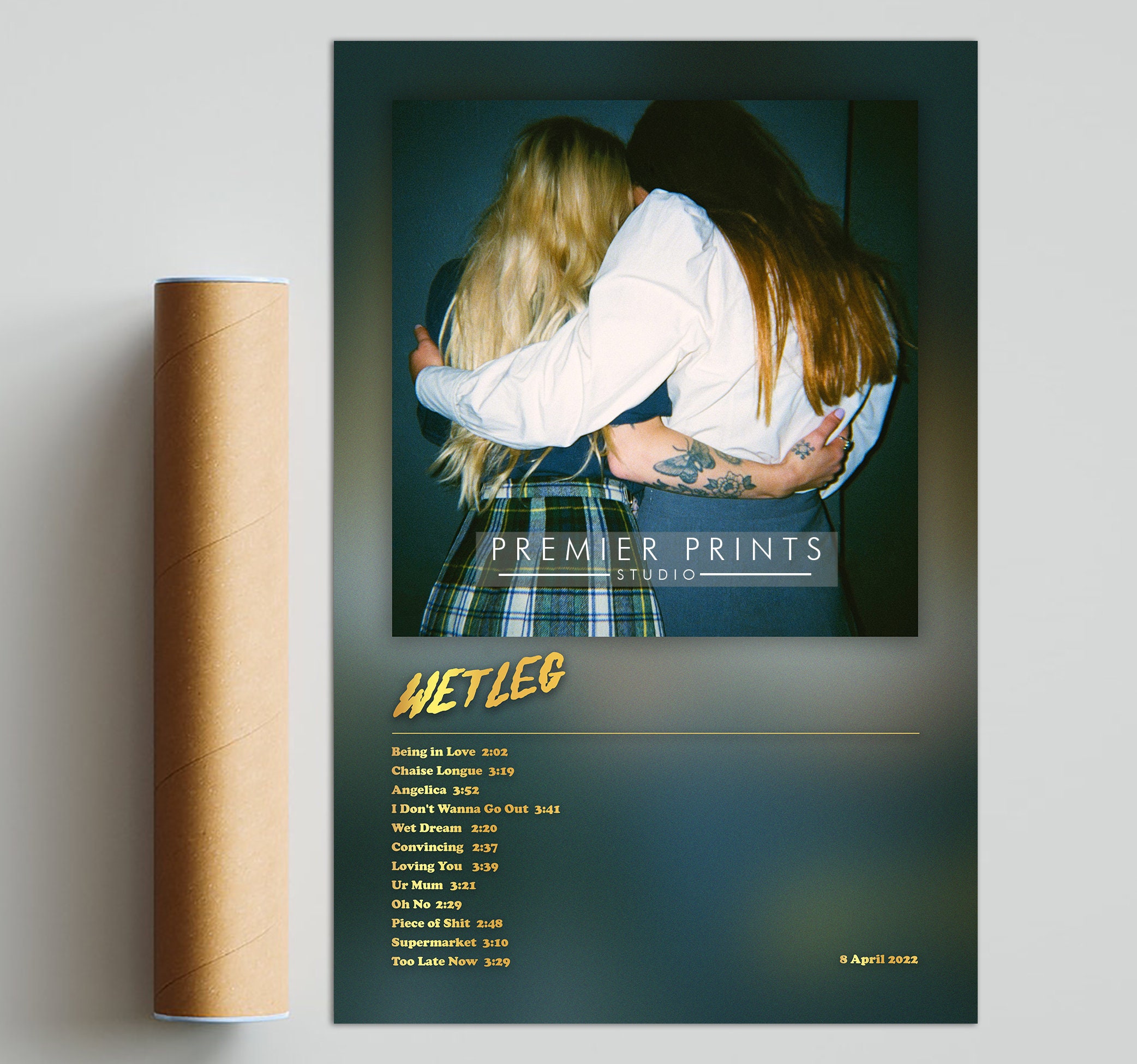 Wet Leg Tour UK 2023 Poster (Und), Wet Leg Rock Band Concert Merch