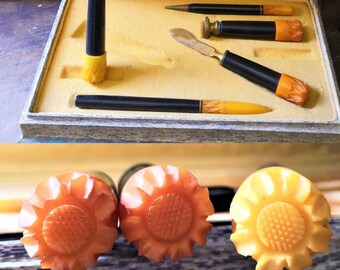 Bakelite Desk Set - Etsy