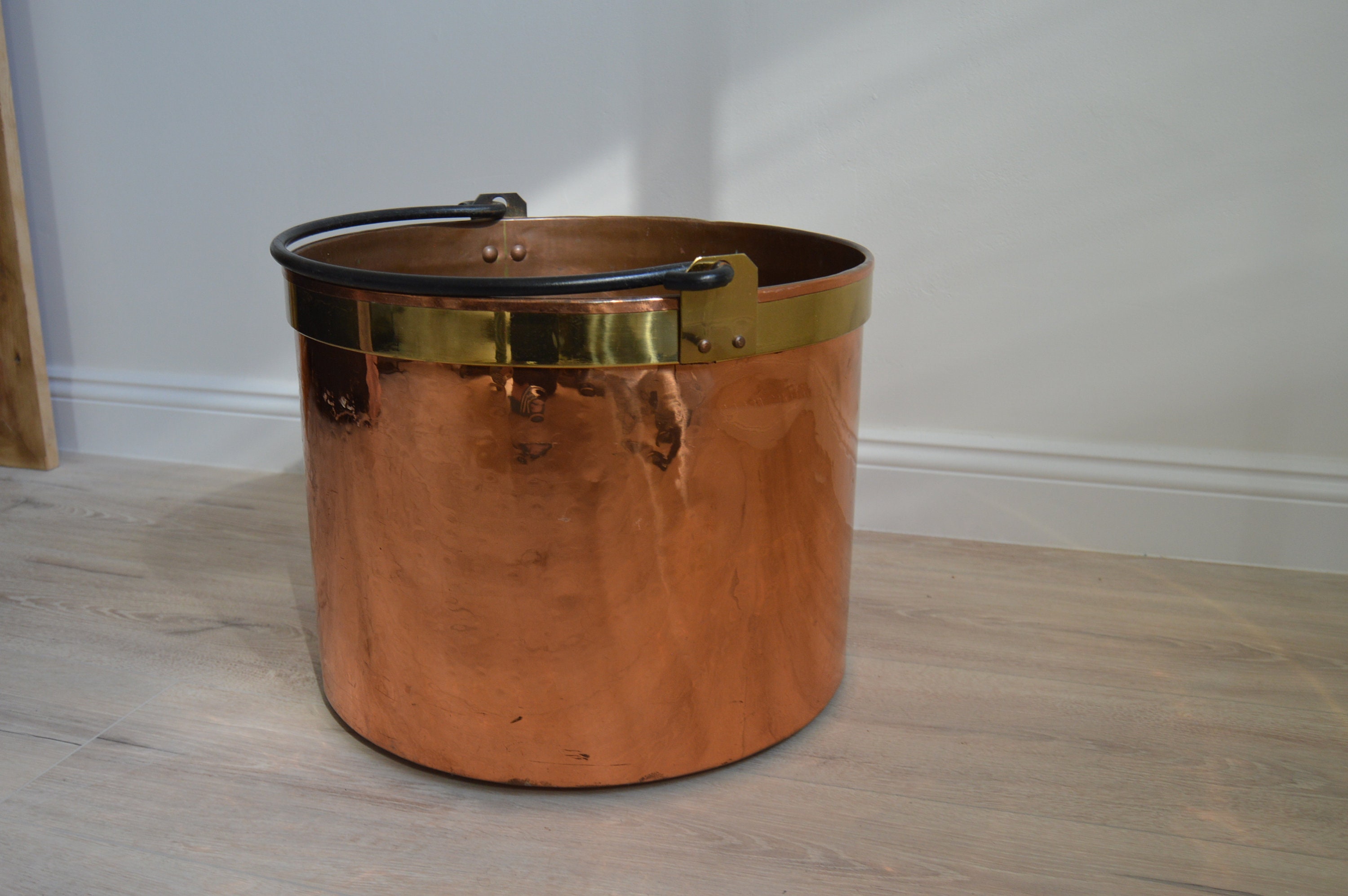 Copper Pot Log Holder - Etsy