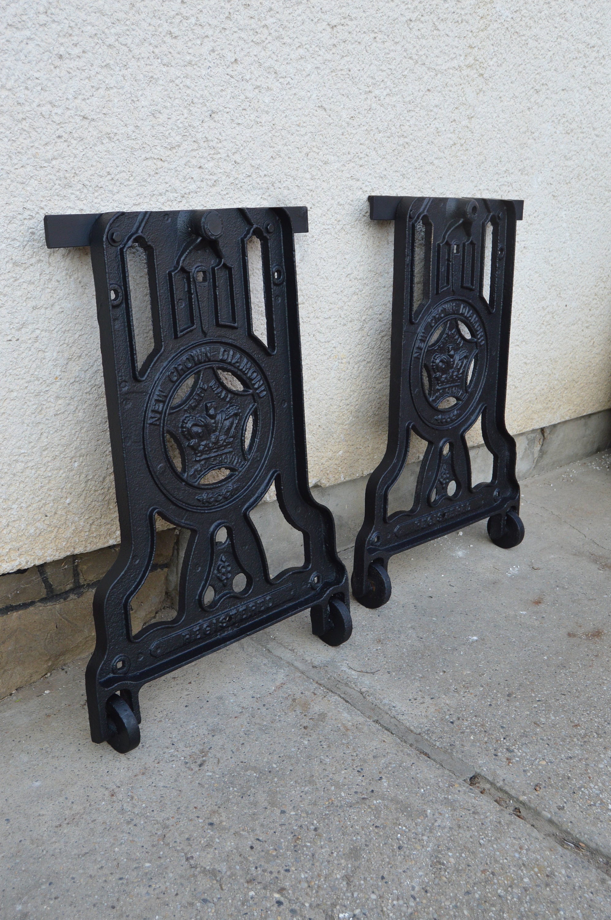 A Pair of Antique English Cast Iron Table Legs Dining Table - Etsy