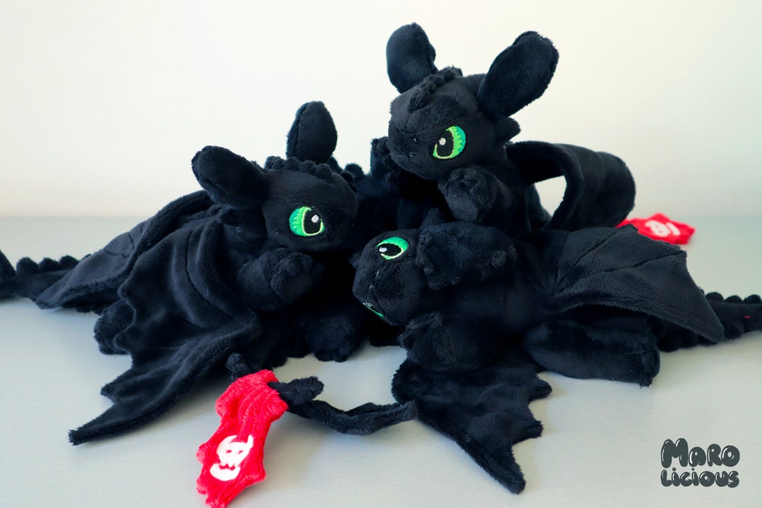 Toothless / Night Fury Beanie Plush 38cm / 15 With Customizable Tail ...