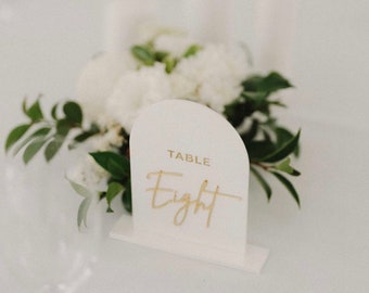 Acrylic Arch Table Number - Etsy
