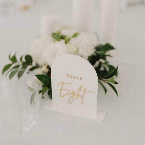 Acrylic Arch Table Number - Etsy