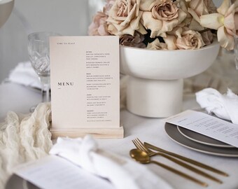 Standing Table Menu - Etsy