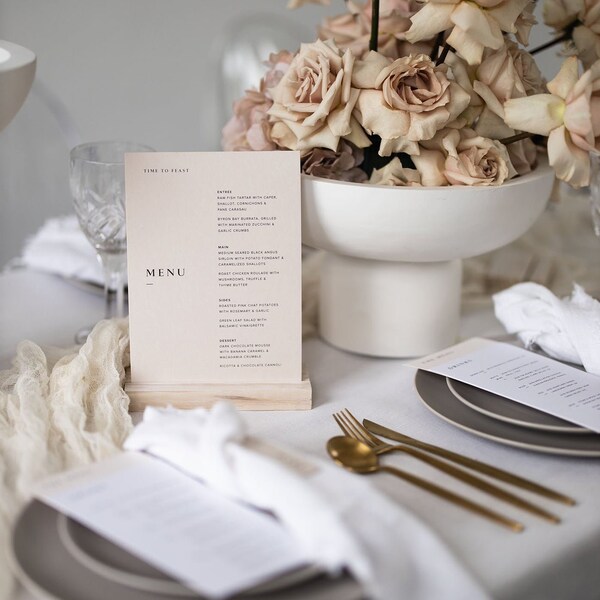 Acrylic Menus - Etsy