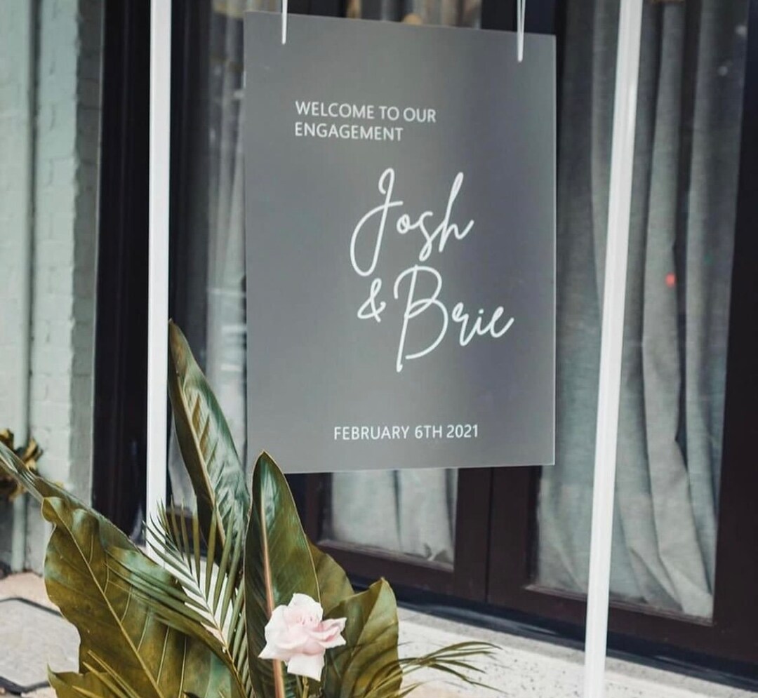 Frosted Acrylic Wedding Sign Wedding Signage Frosted - Etsy